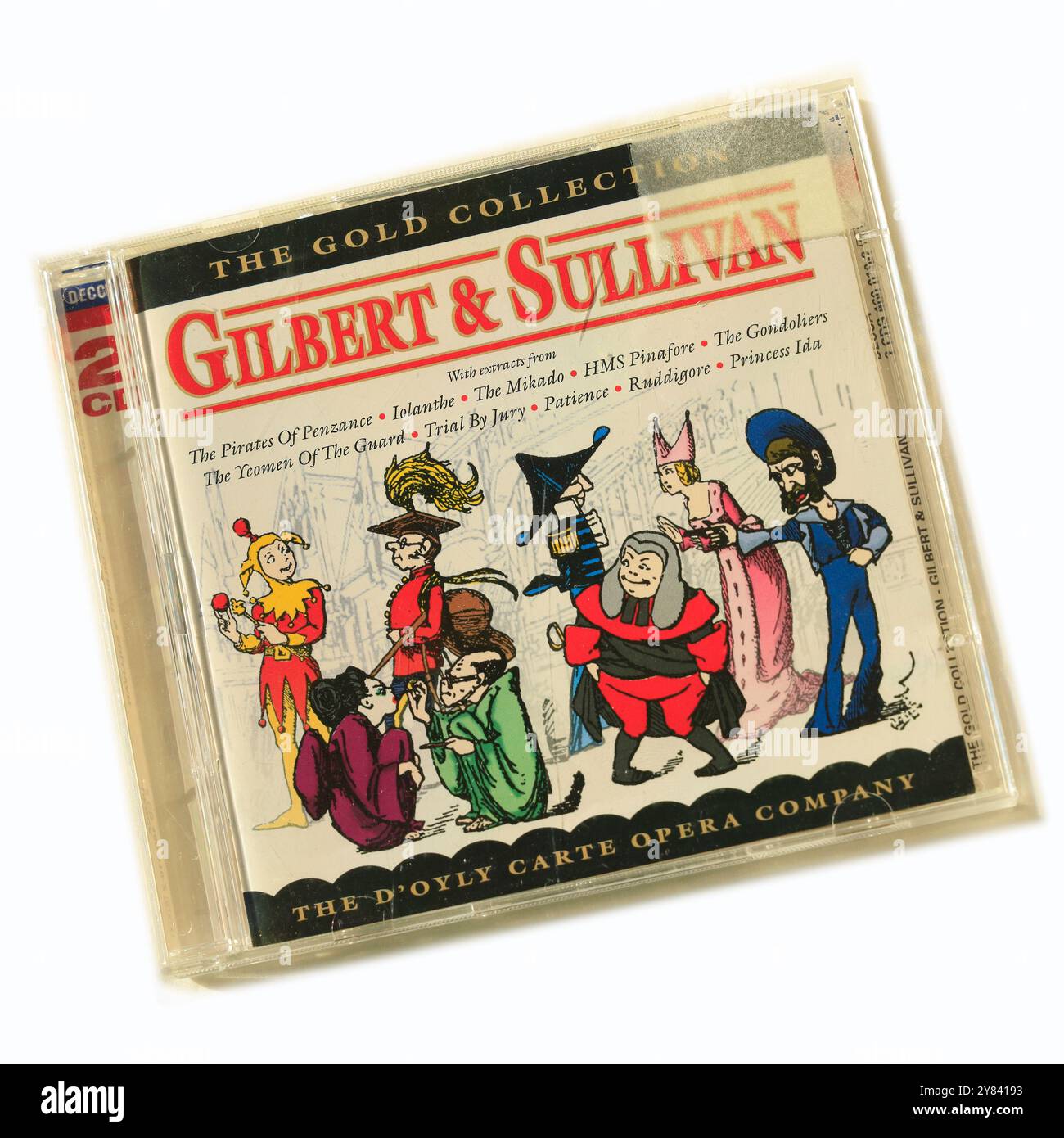 Gilbert & Sullivan - The Gold Connection. CD case. Studio setup Stock ...