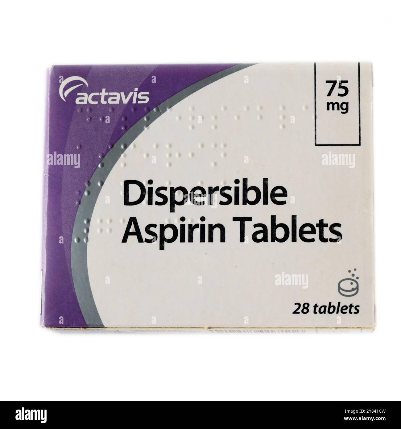 Box of dispersible aspirins 75mg Stock Photo - Alamy