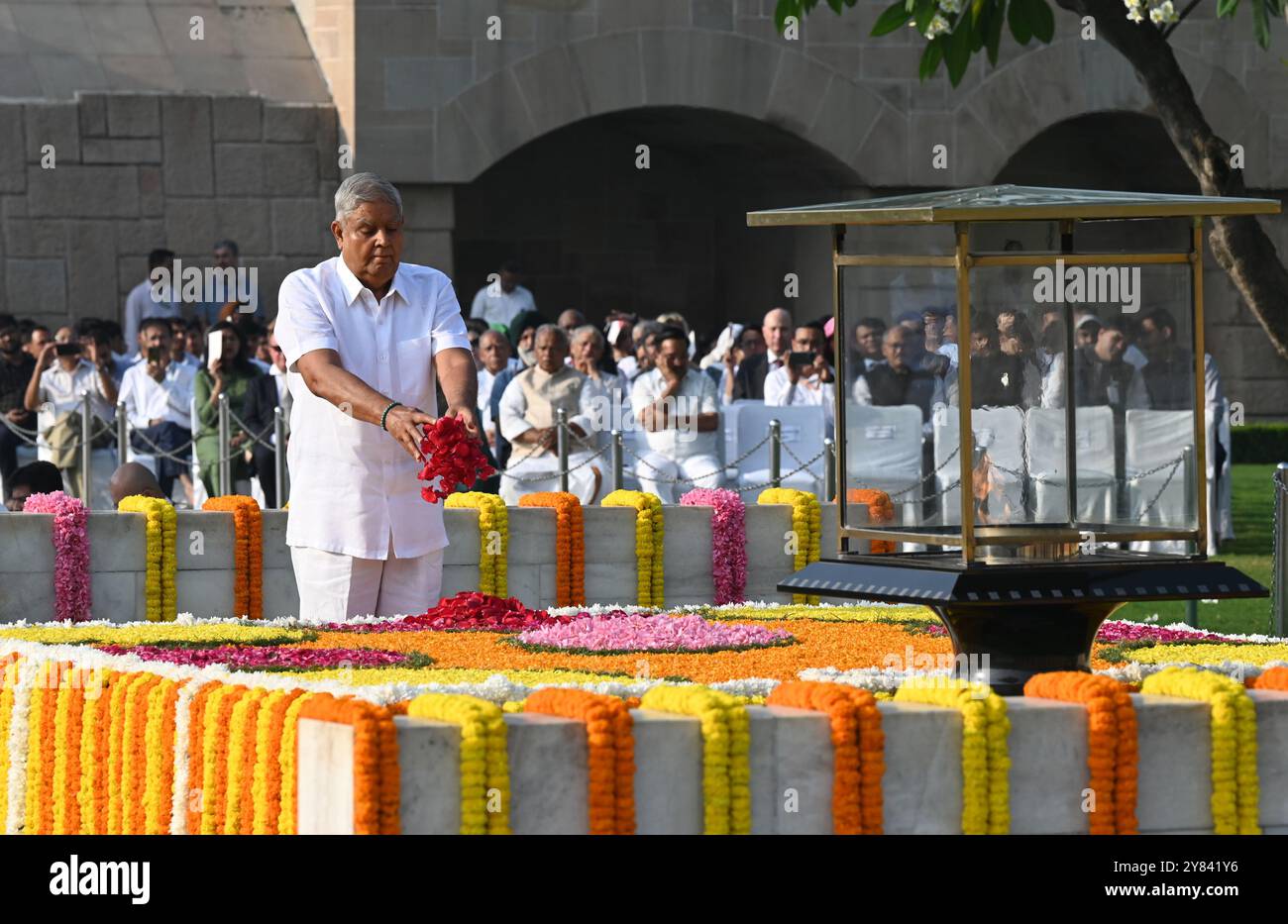 NEW DELHI, INDIA - OCTOBER 2: Vice president of India Jagdeep Dhankhar ...