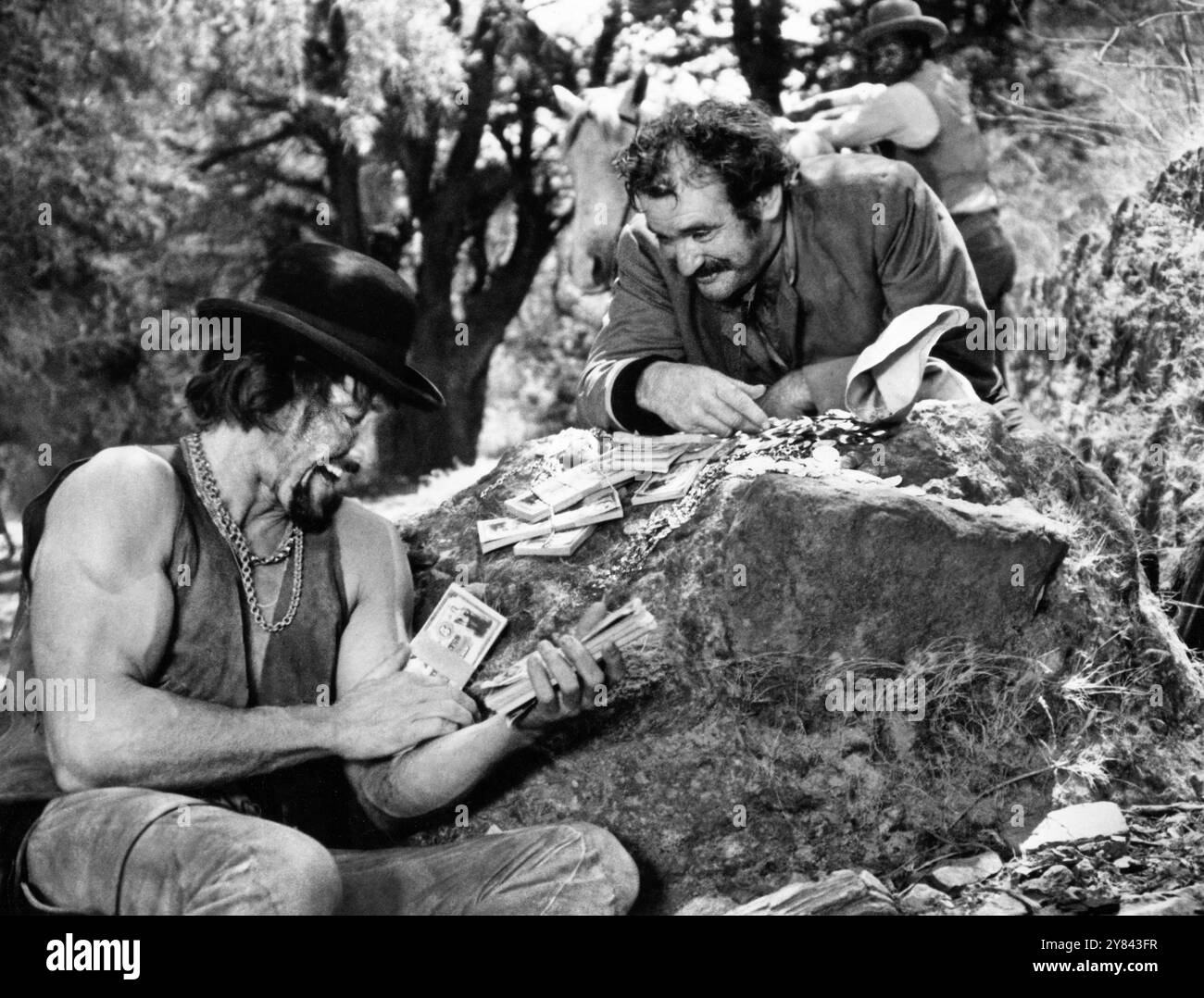 William Smith (left), on-set of the western film, "The Deadly Trackers ...
