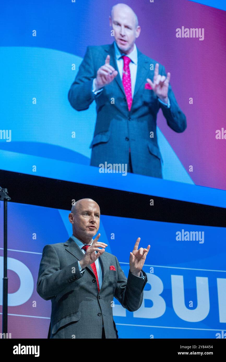 International Convention Centre, Birmingham, UK. Sunday 29th September ...