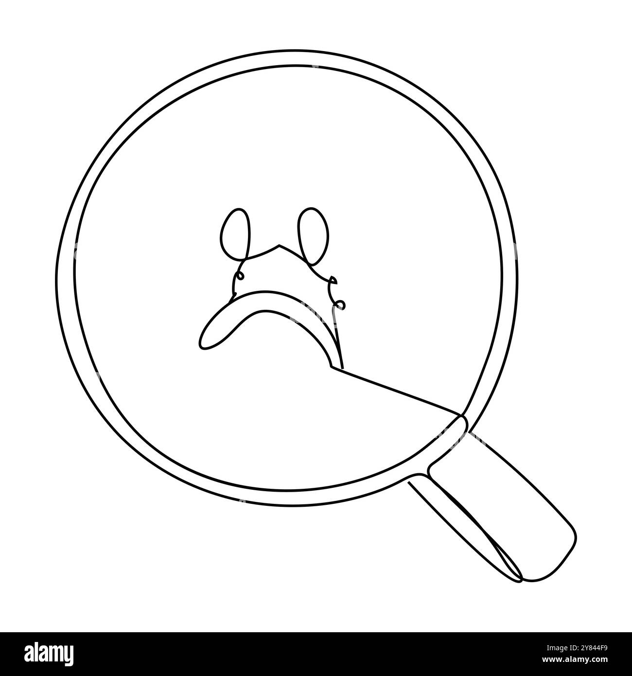 One continuous line drawing of Blue Monday concept Doodle vector ...