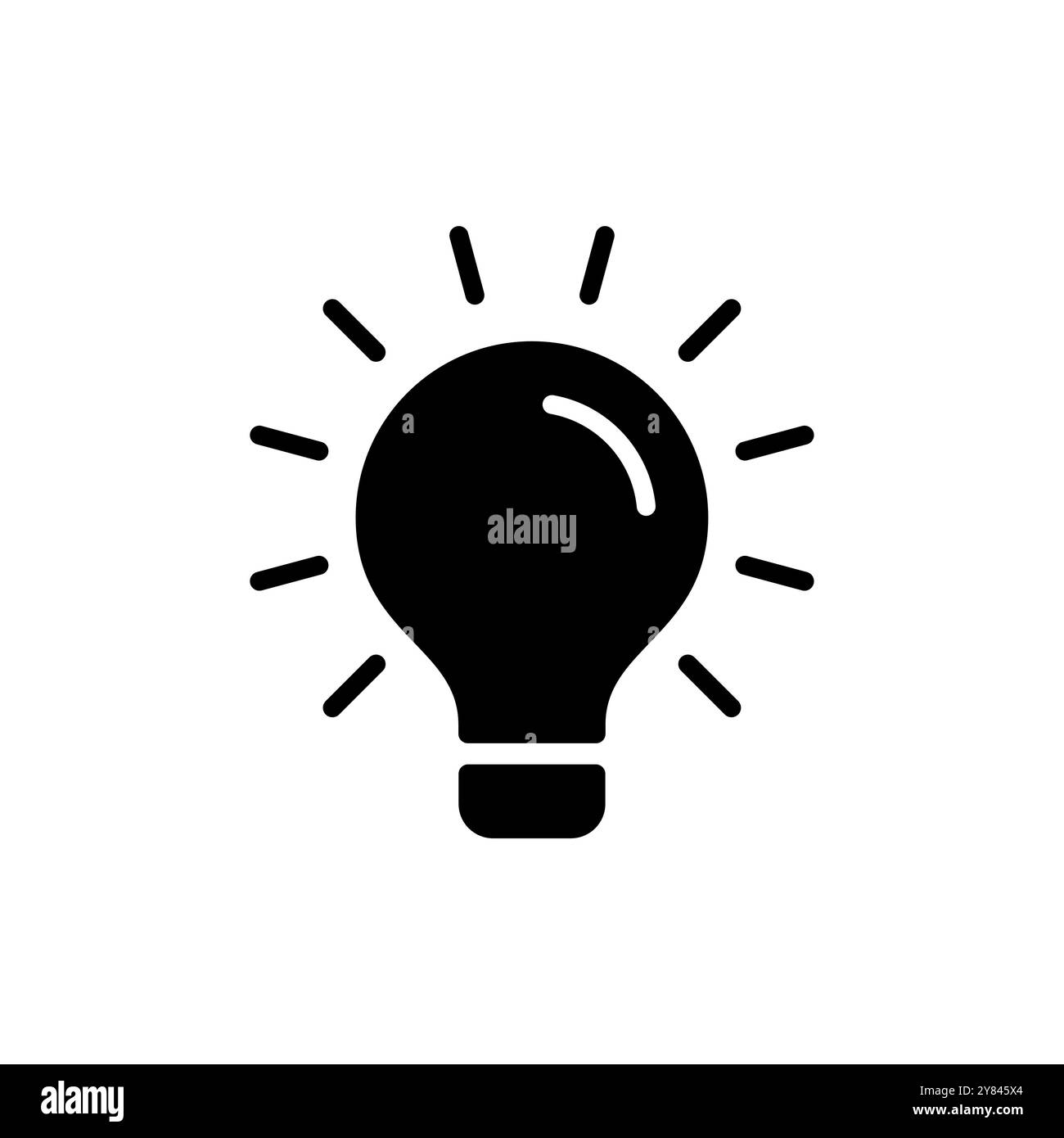 Lamp icon vector. Light bulb sign and symbol. idea symbol Stock Vector ...