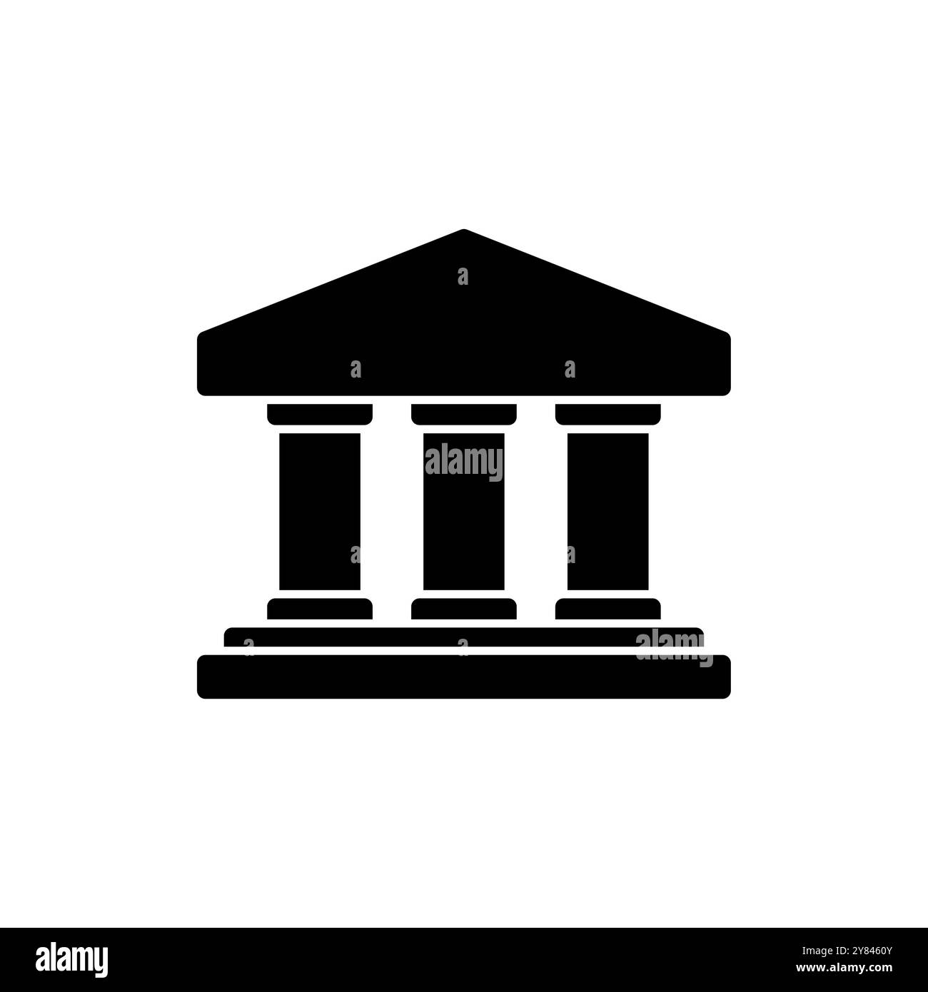 Bank icon museum library Cut Out Stock Images & Pictures - Alamy