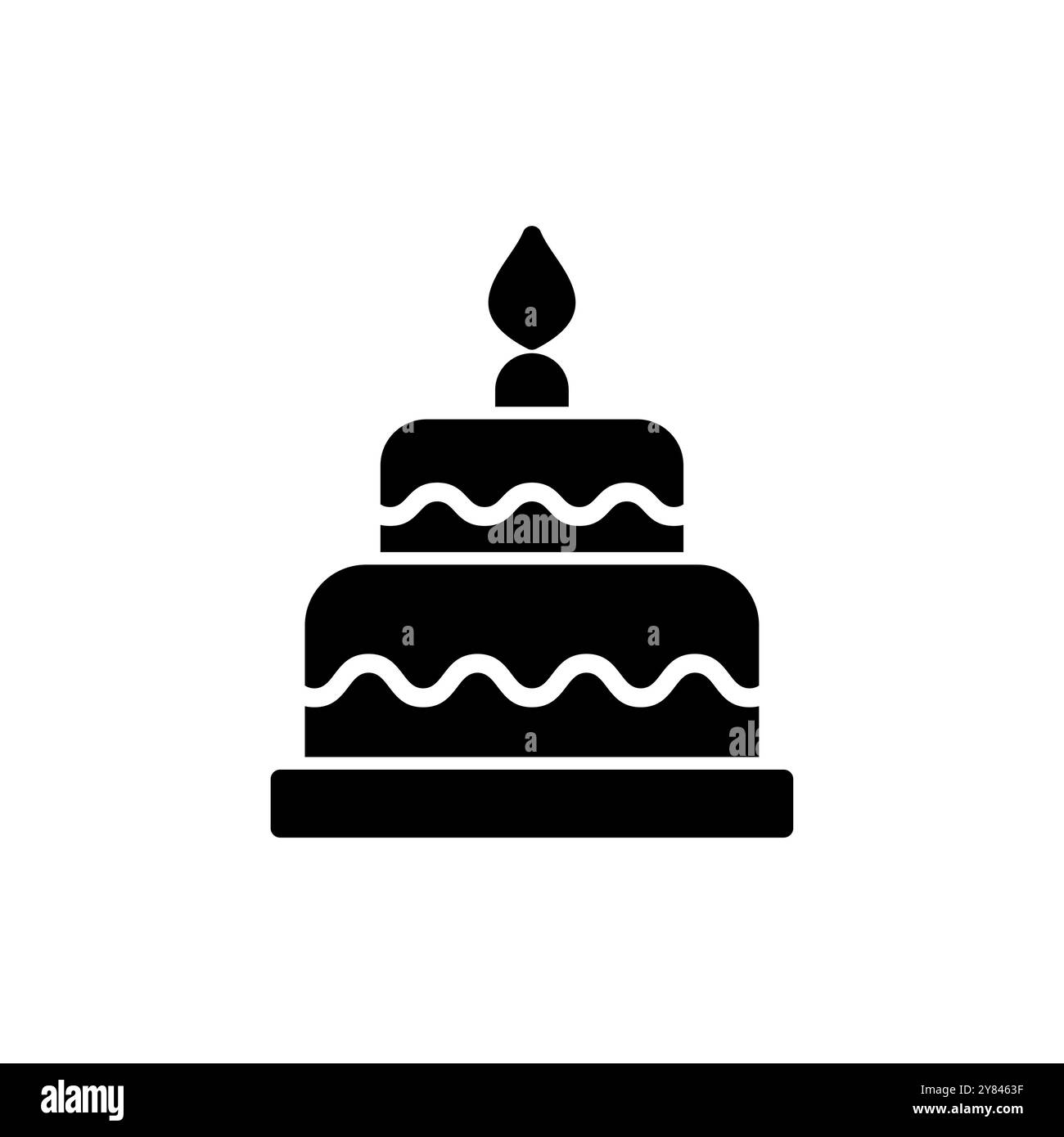 Cake icon vector. Cake sign and symbol. Birthday cake icon Stock Vector ...