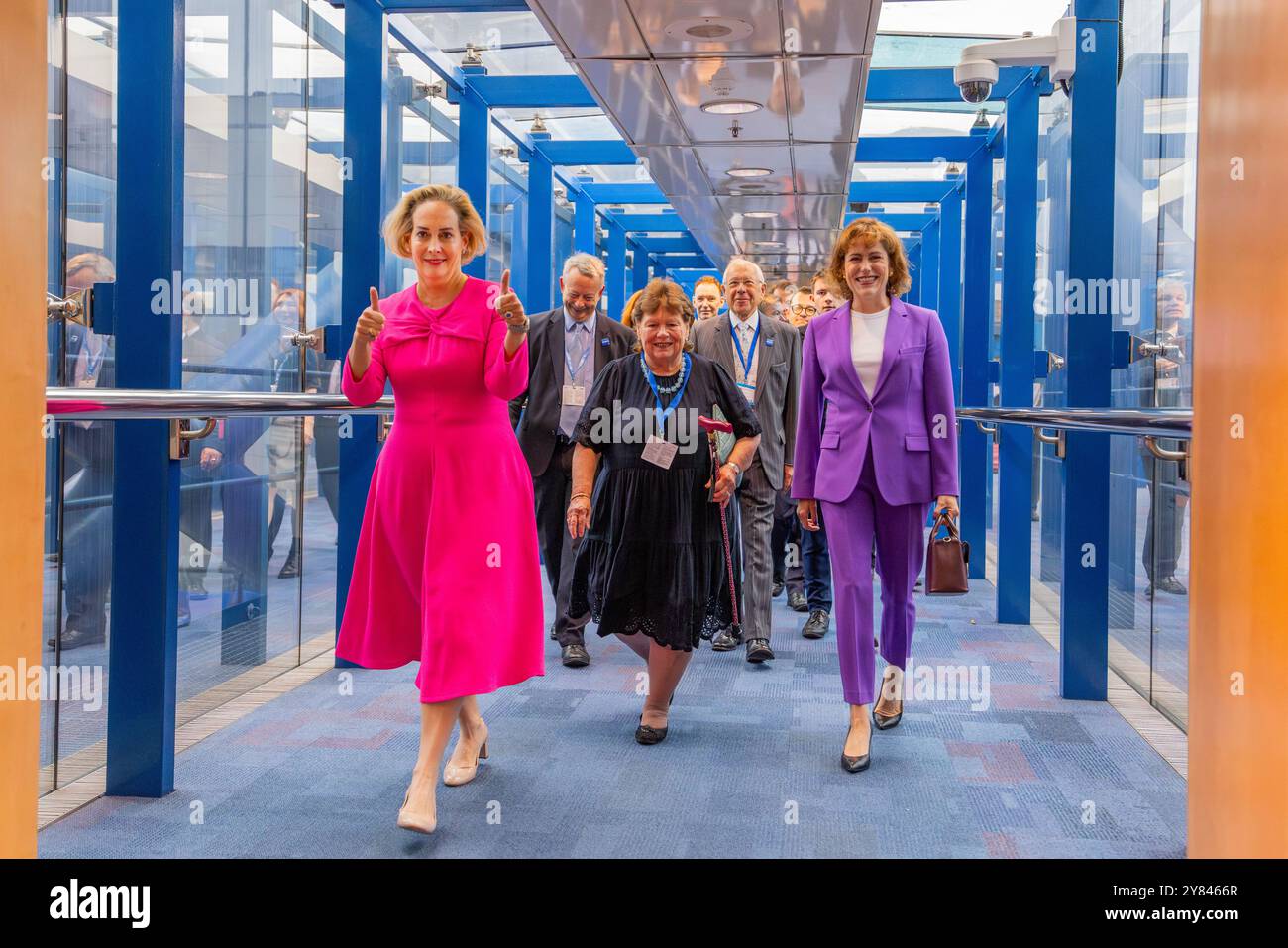 Birmingham, UK. 02 OCT, 2024. Michal Berkner wife of Robert Jenrick ...