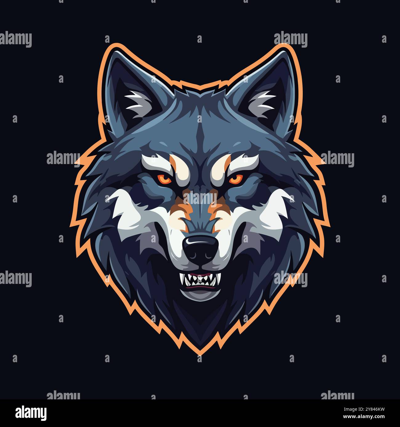 Esports wolf logo hi-res stock photography and images - Alamy