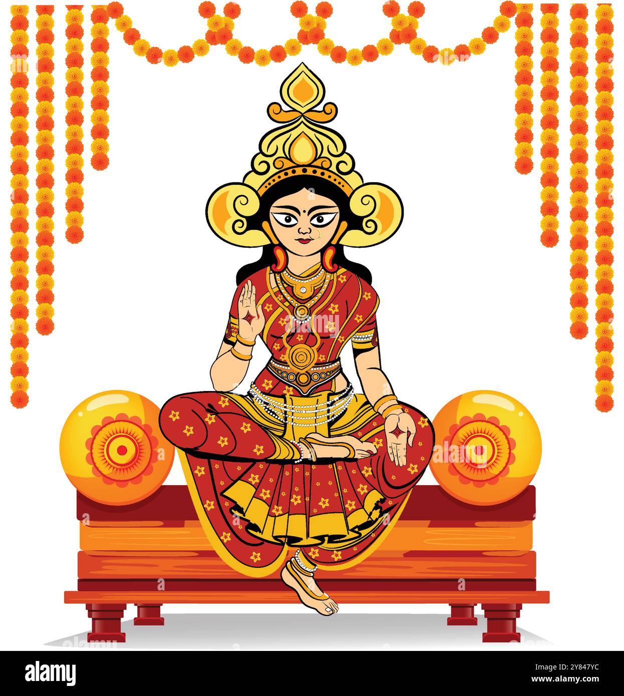 Devi lakshmi Stock Vector Images - Alamy