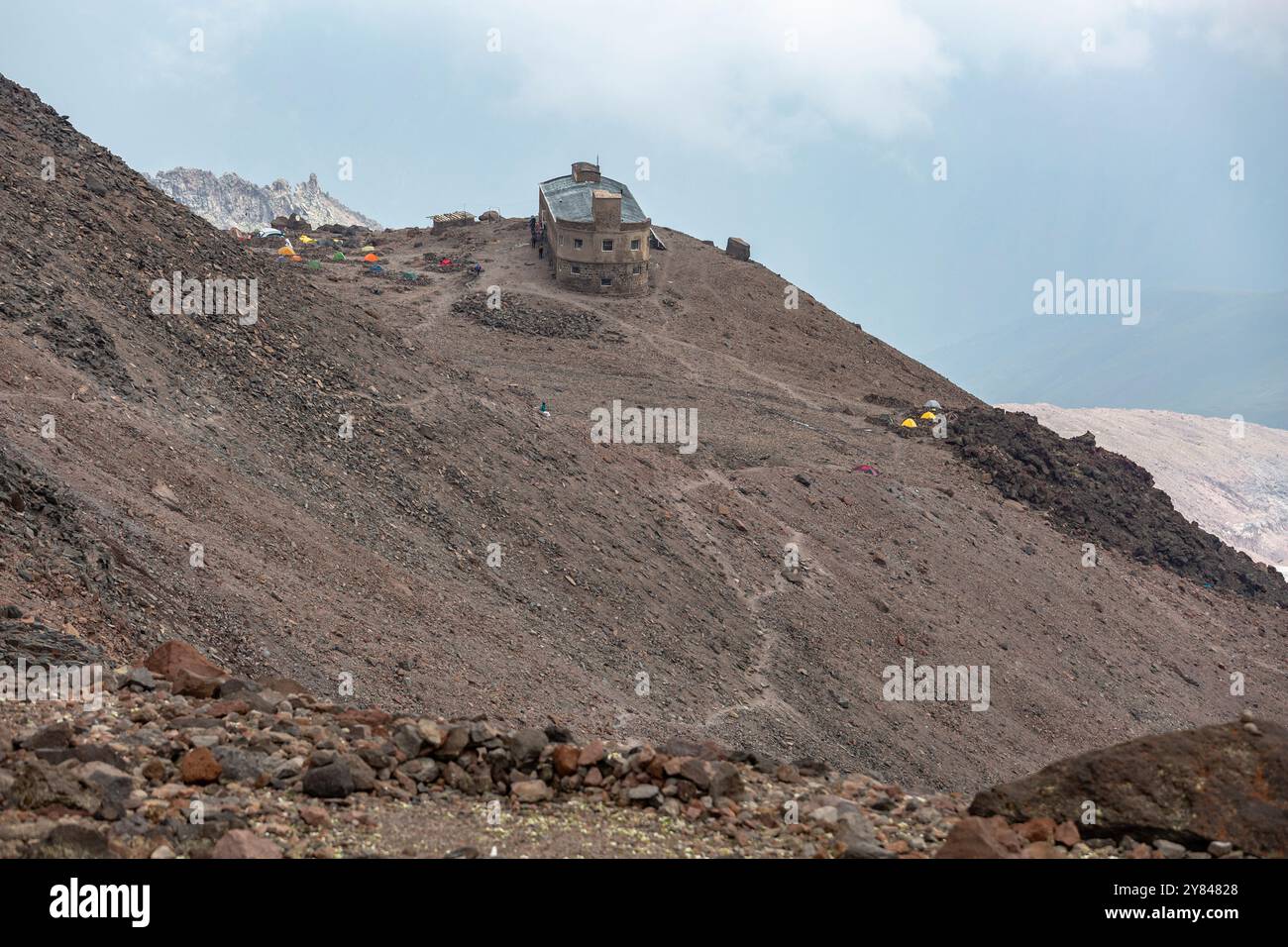 Betlemi hut, also called old meteo station. A rugged and challenging ...