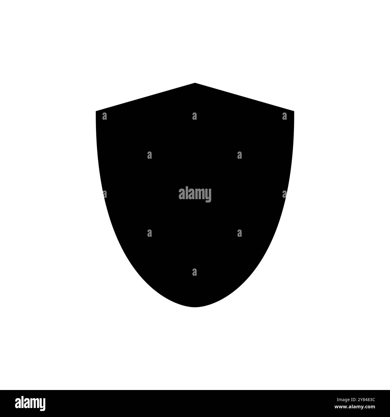 Secured shield risk icon Cut Out Stock Images & Pictures - Alamy