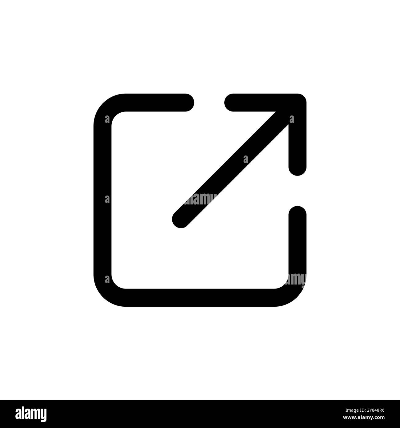 External link icon vector. link sign and symbol. hyperlink symbol Stock ...