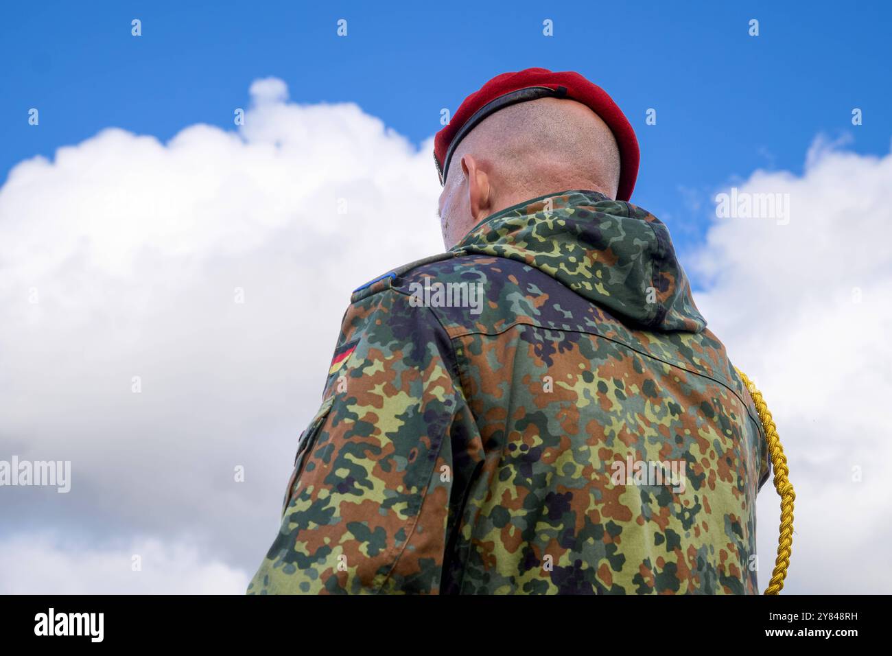 Volkach, Bavaria, Germany - October 1, 2024: Soldier of the German ...