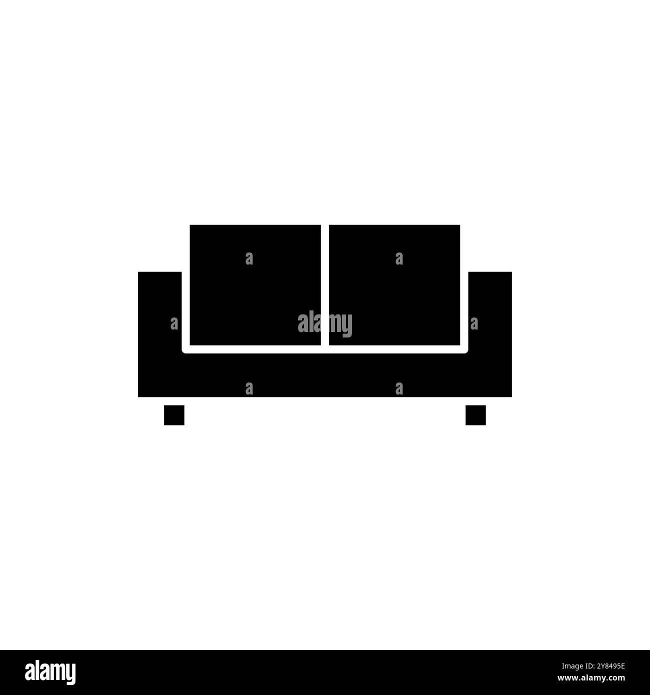 Sofa icon vector. sofa sign and symbol. furniture icon Stock Vector ...