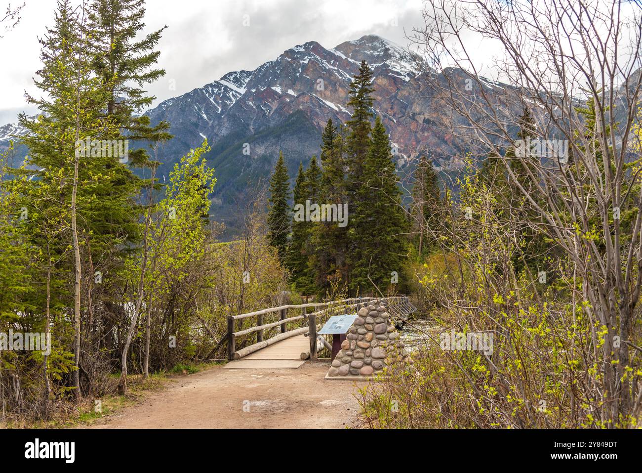 Incredible nature views at Pyramid Lake in Jasper National Park during ...