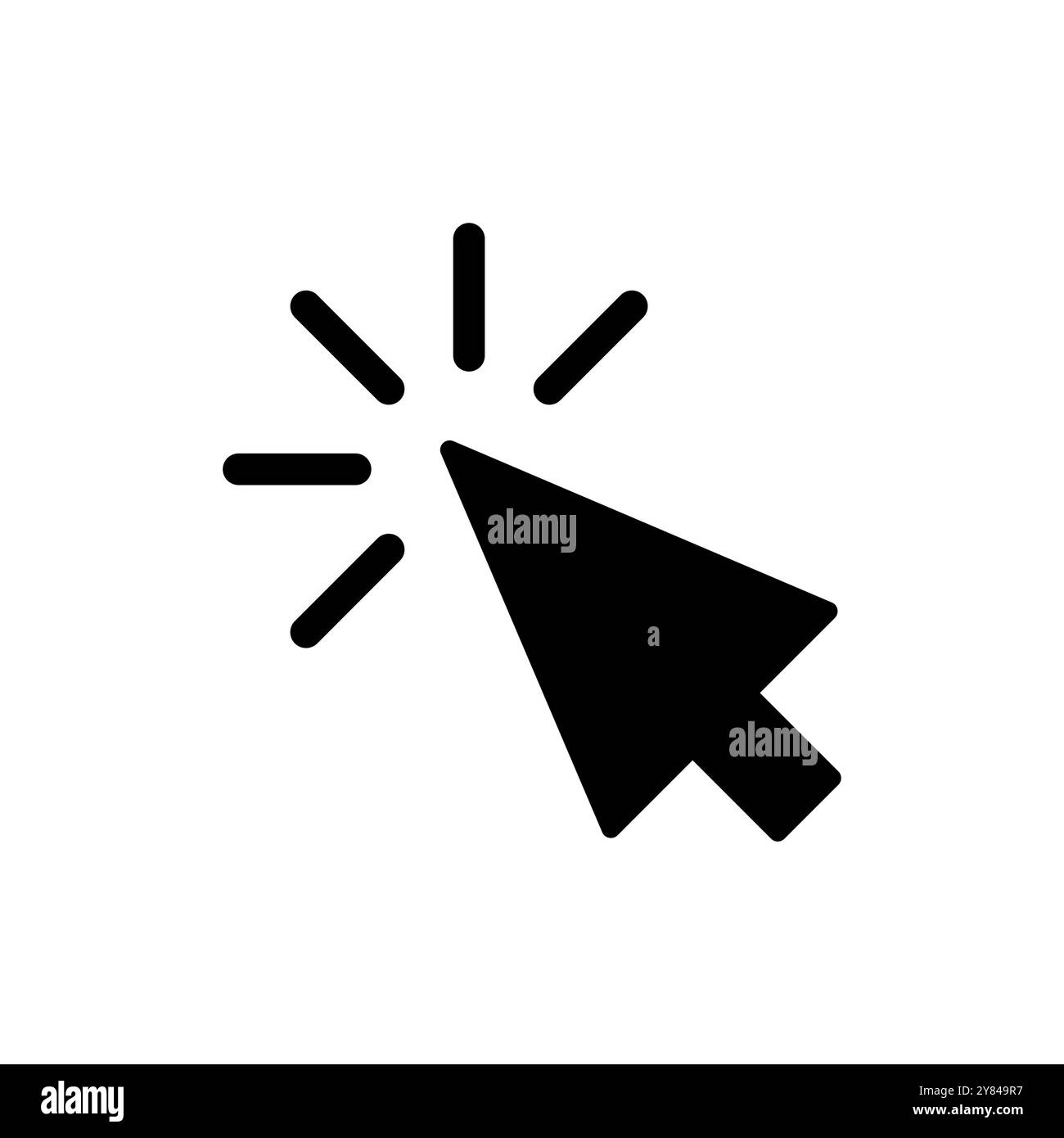 Click icon vector. pointer arrow sign and symbol. cursor icon Stock Vector Image & Art - Alamy