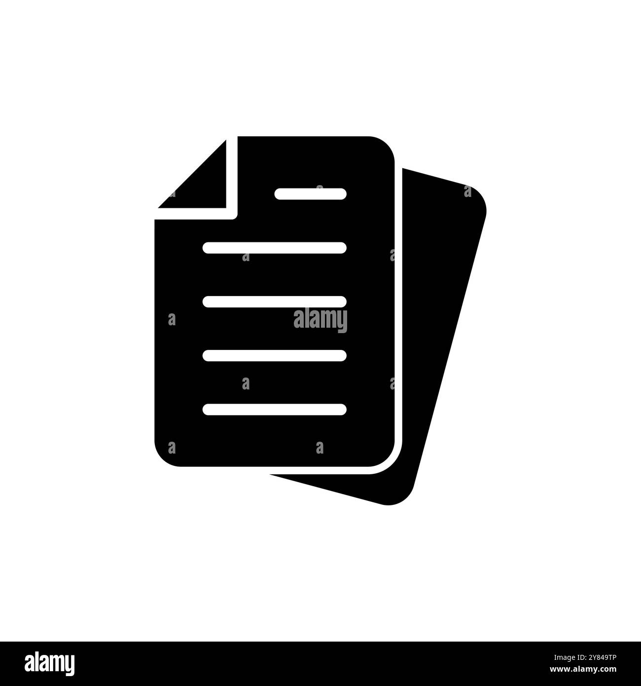 Document icon vector. Paper sign and symbol. File Icon Stock Vector ...