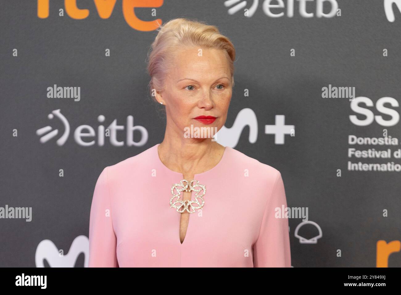 Pamela Anderson attends the Red Carpet of 'The Last Showgirl' during ...