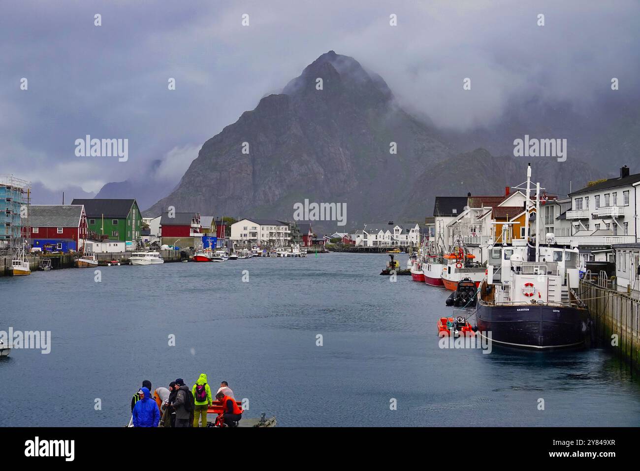 14th September, 2024 Lofoten Islands, Norway Henningsvaer harbour in ...