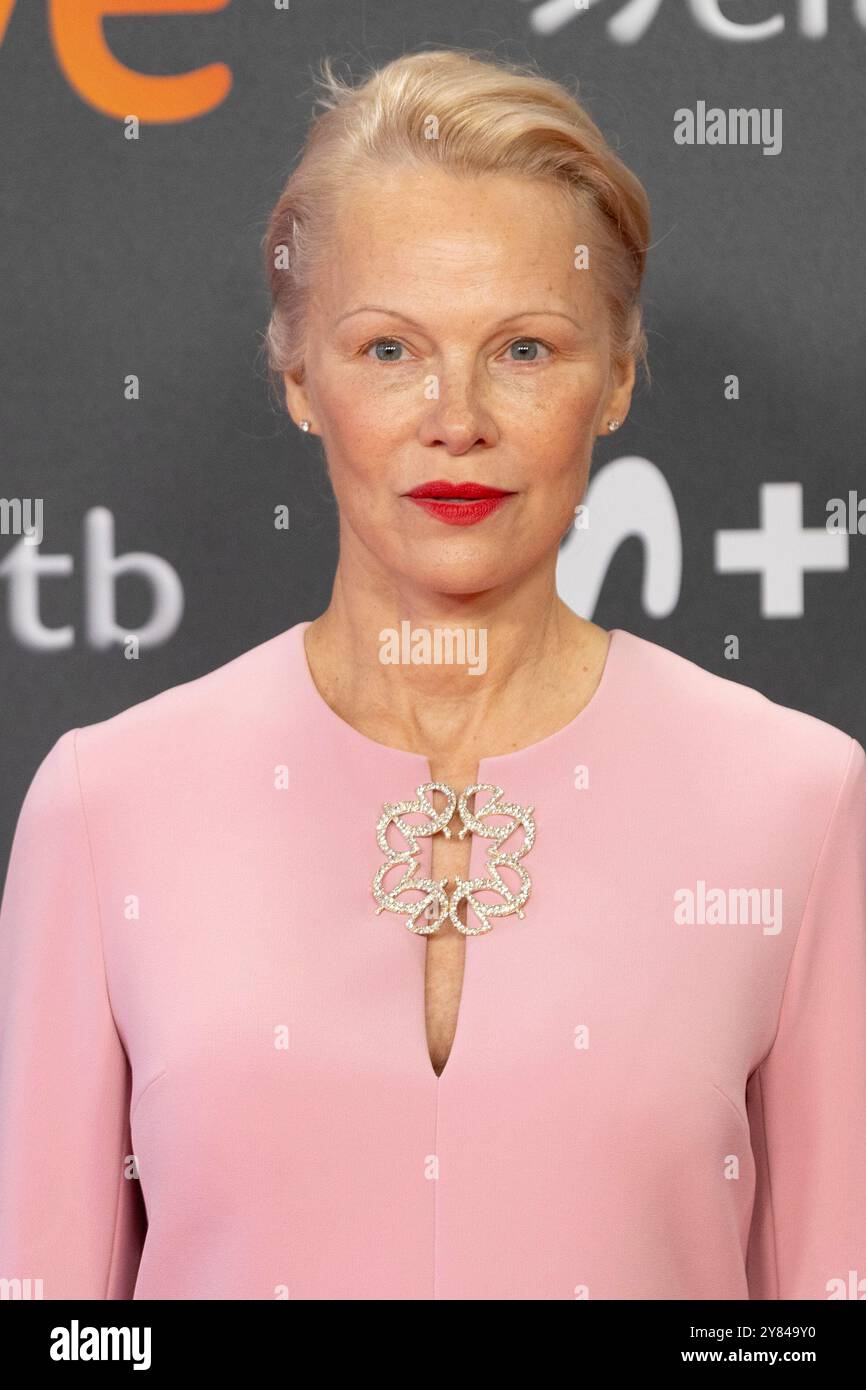 Pamela Anderson attends the Red Carpet of 'The Last Showgirl' during ...