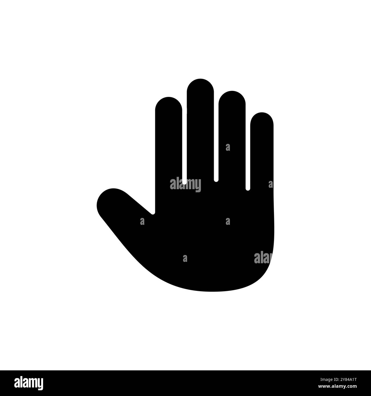 Hand icon vector. hand sign and symbol. palm Stock Vector Image & Art ...