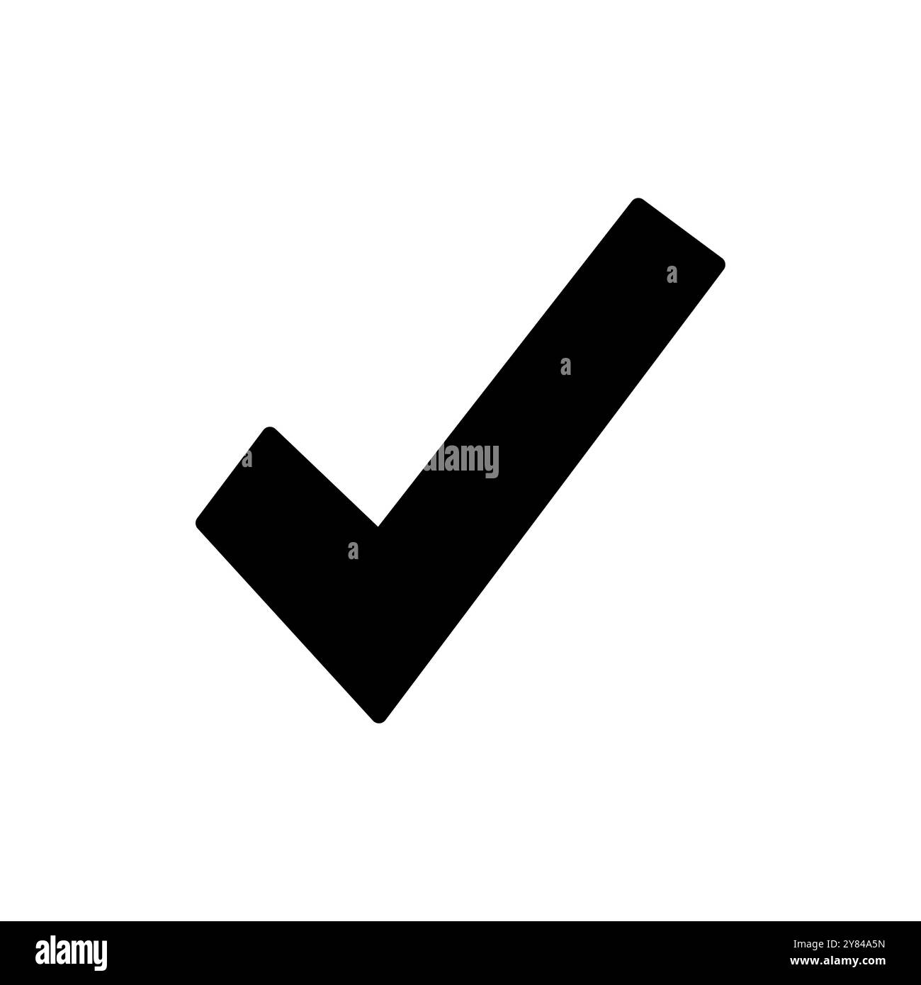 Check mark icon vector. Tick mark sign and symbol Stock Vector Image ...