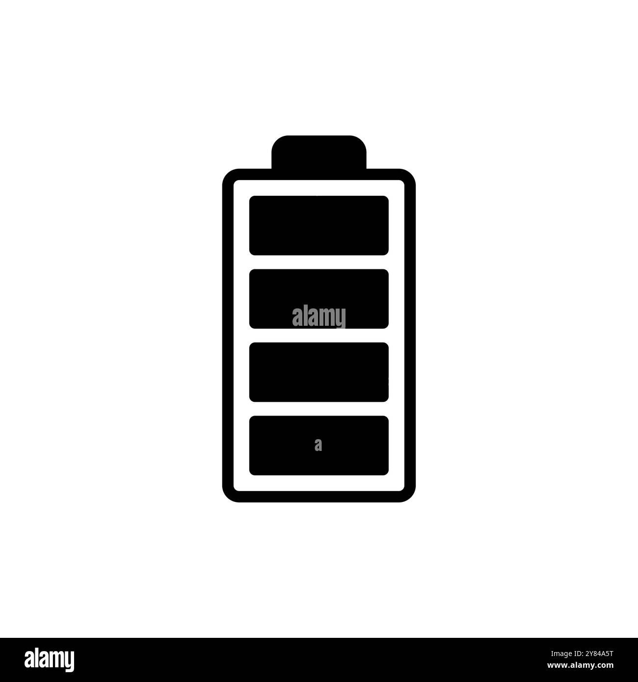 Battery symbol level indicator Black and White Stock Photos & Images ...