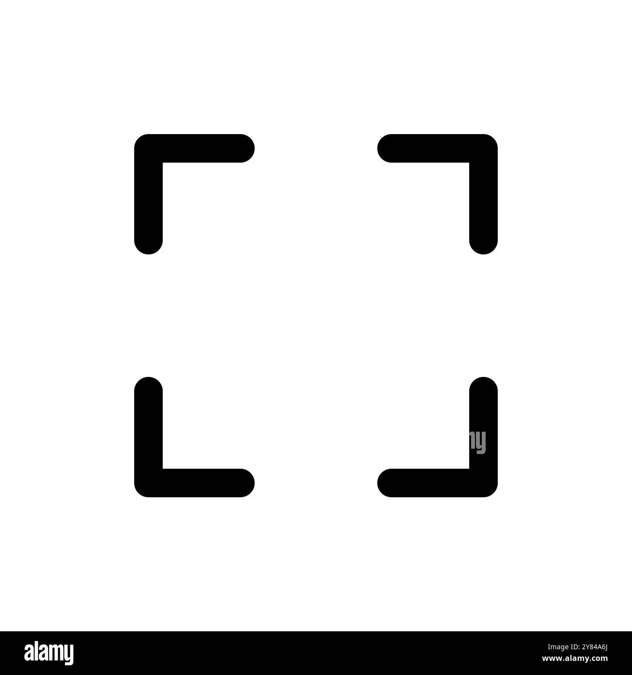 Fullscreen Icon vector. Expand to full screen sign and symbol. Arrows ...