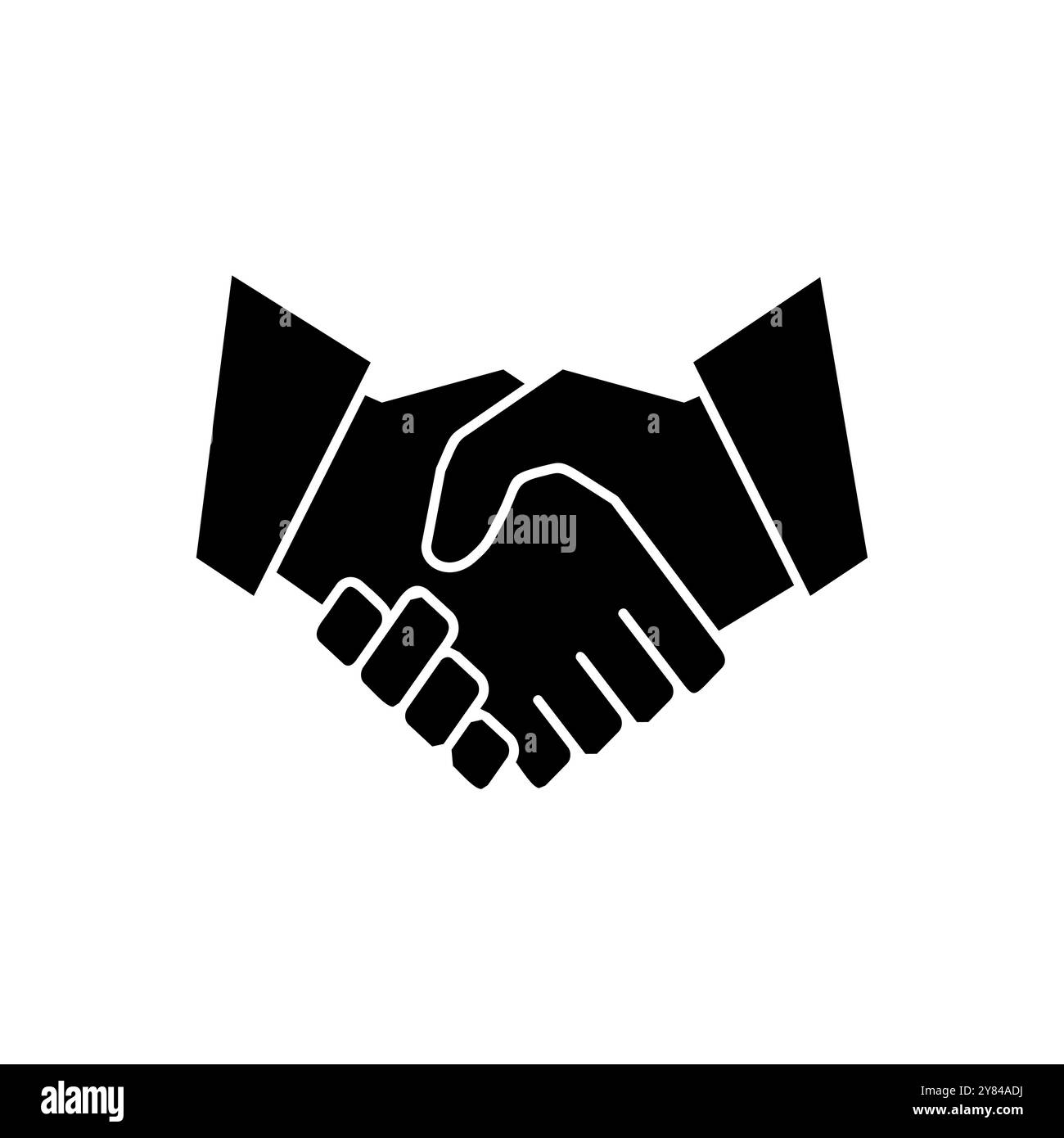 Handshake icon vector. business handshake sign and symbol. contact ...