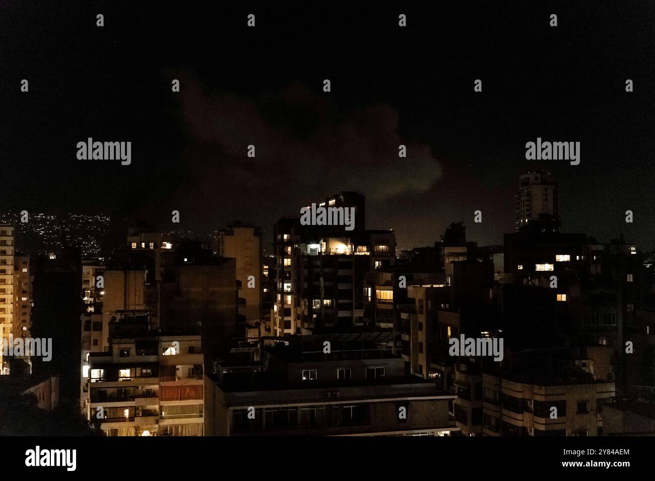 Beirut, Beirut, Lebanon. 2nd Oct, 2024. The recent explosion of three ...