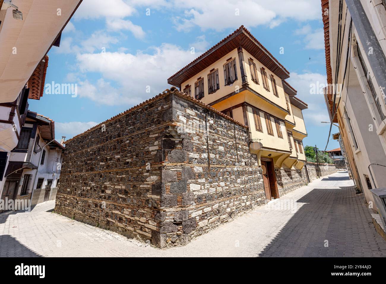 Traditional wooden Kula houses in Turkish and Ottoman architectural ...
