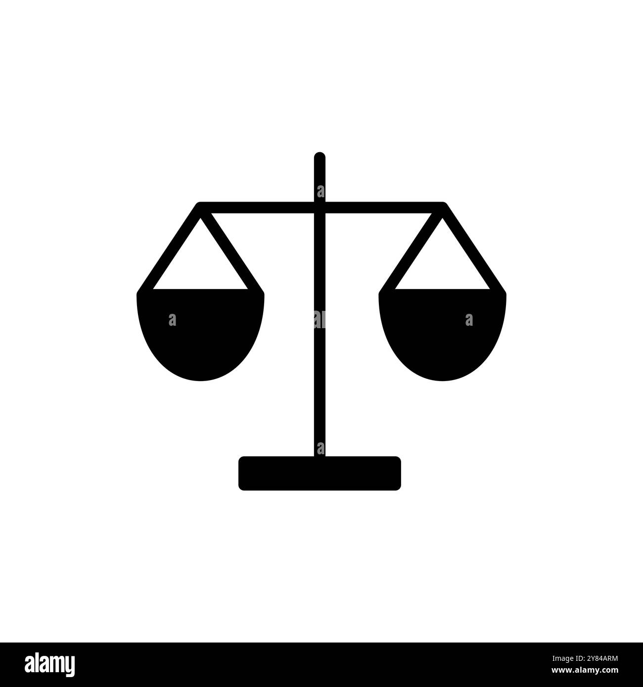 Scales icon vector. Law scale icon. Justice sign and symbol Stock ...