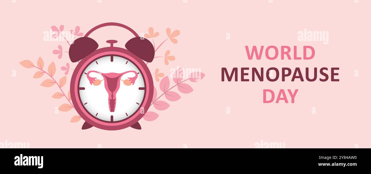 World Menopause Day Female Reproductive System In The Ringing Alarm