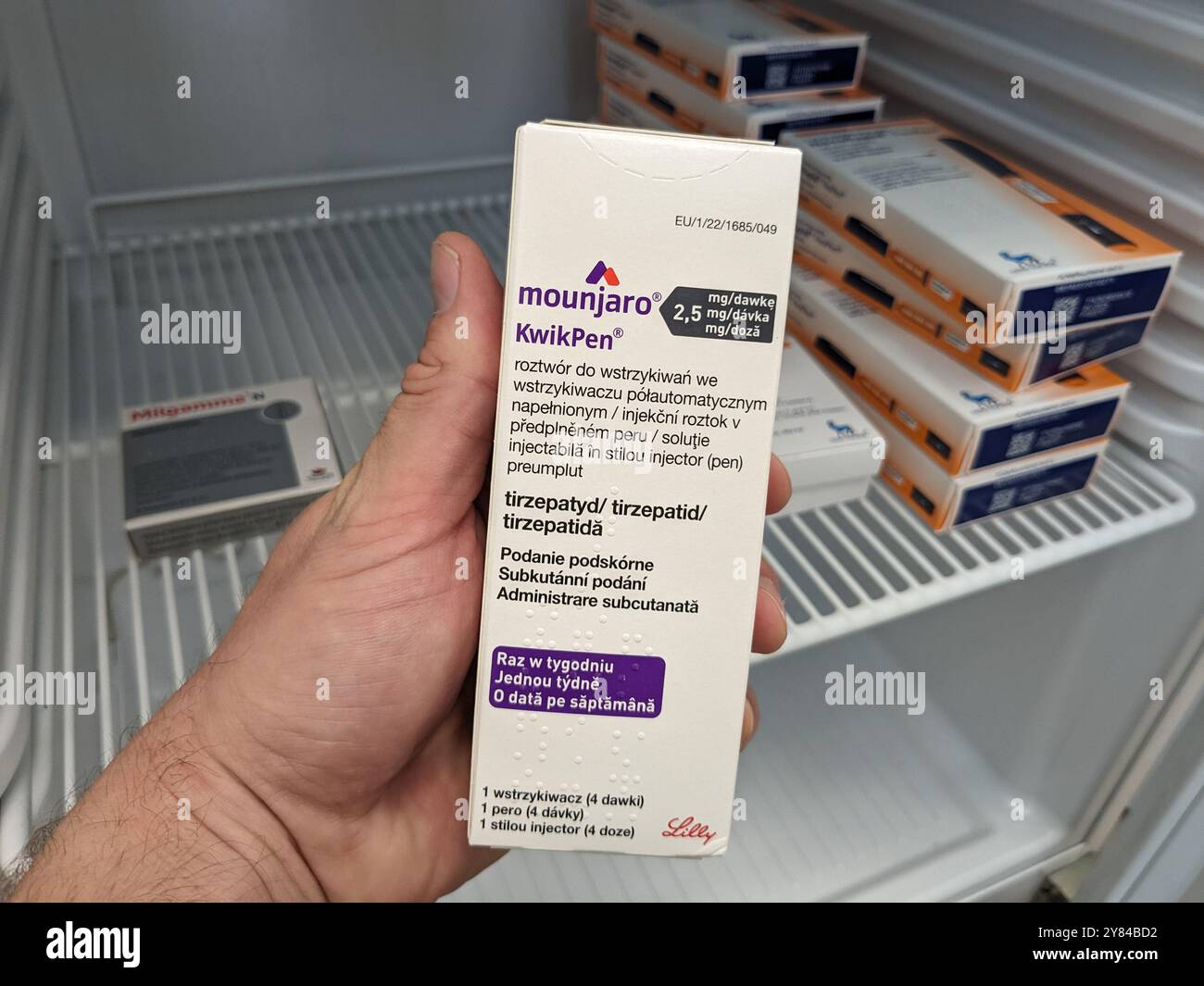 Prague,Czech Republic-August 28 2024: MOUNJARO ELI LILLY Tirzepatide ...