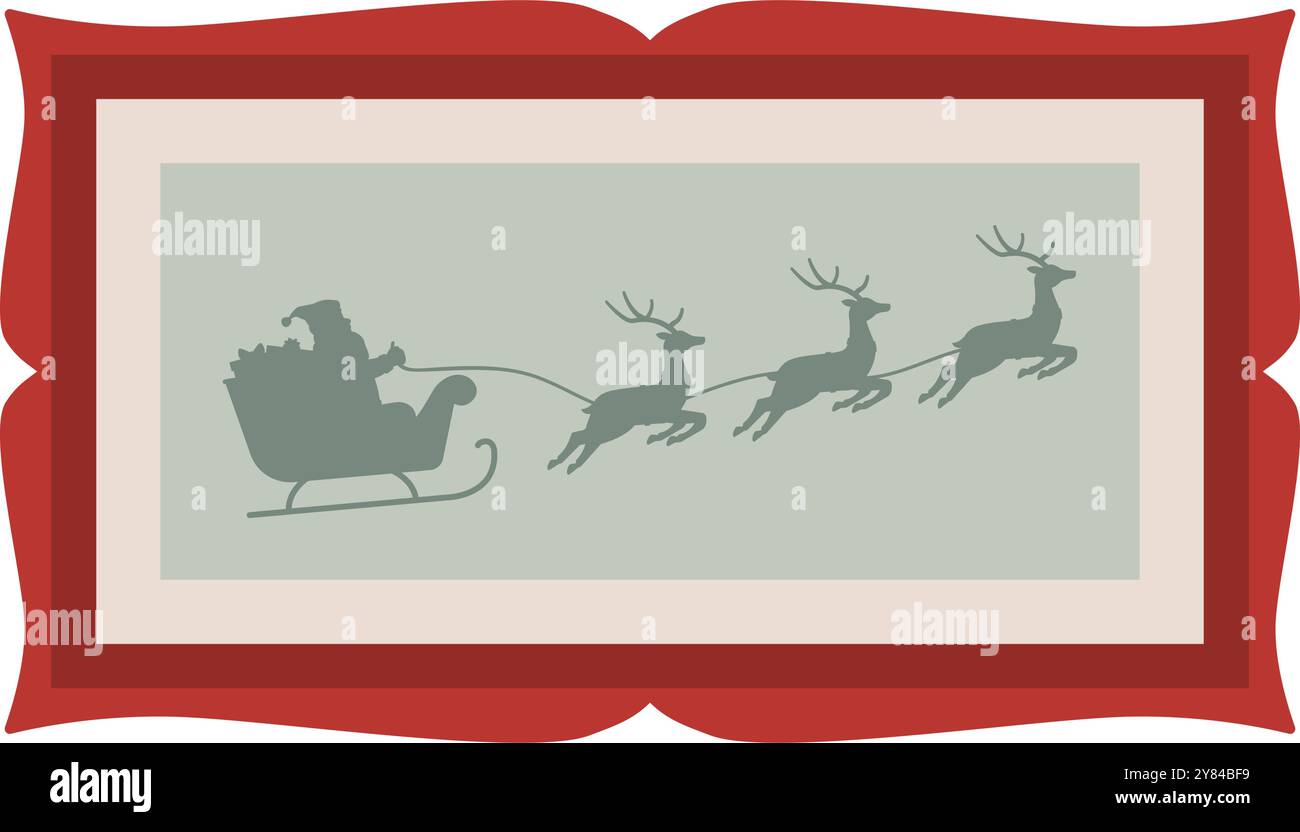 Santa in sleigh christmas hi-res stock photography and images - Alamy