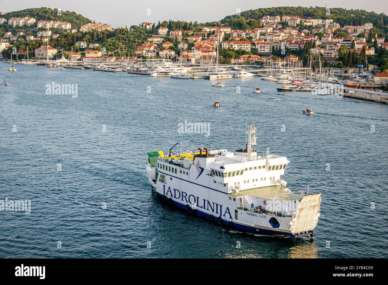 Dubrovnik Croatia,Port Gruz Luka Harbor Harbour,Adriatic Mediterranean ...