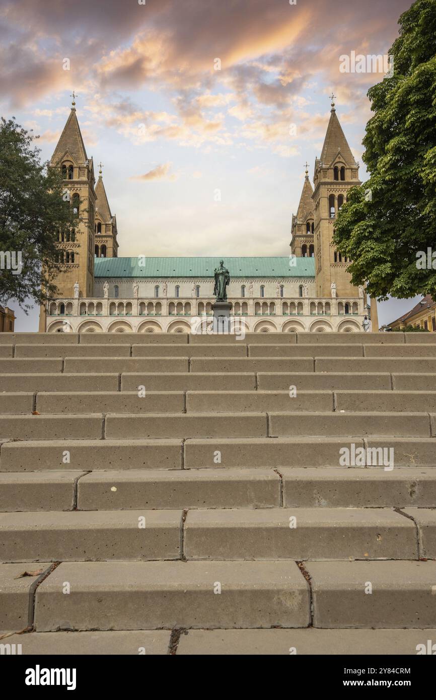 Basilica of a historic city centre of the five-church city. The ...