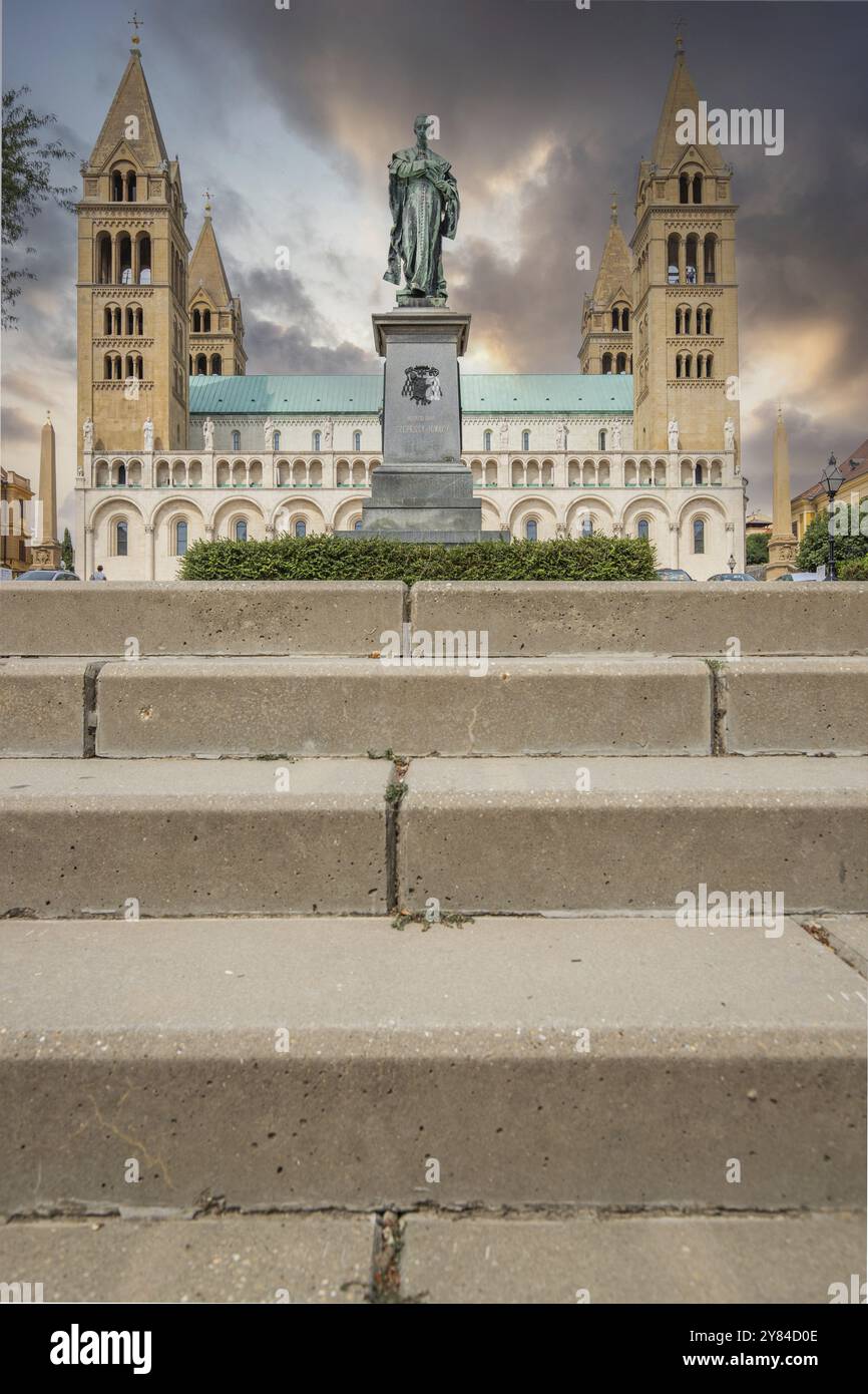 Basilica of a historic city centre of the five-church city. The ...