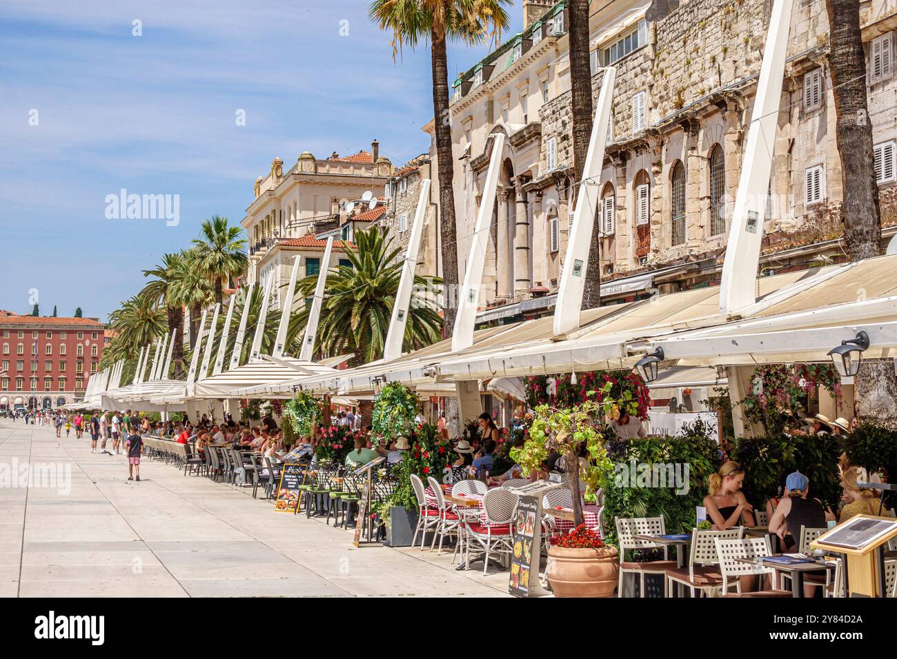 Split Croatia,Split Riva boardwalk promenade,shopping dining,The Shore ...