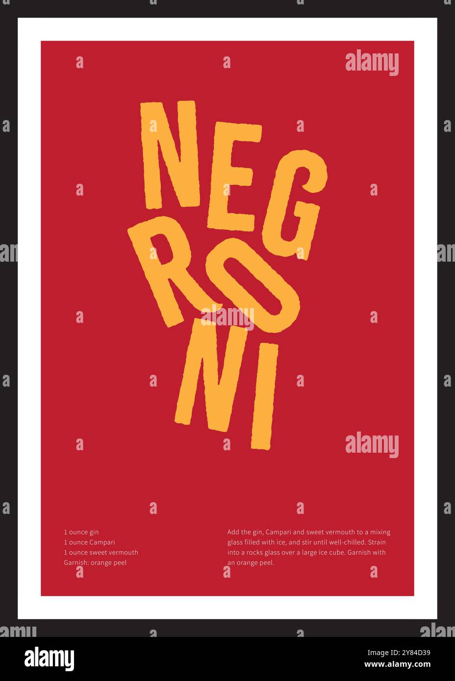 Negroni poster Stock Vector Images - Alamy