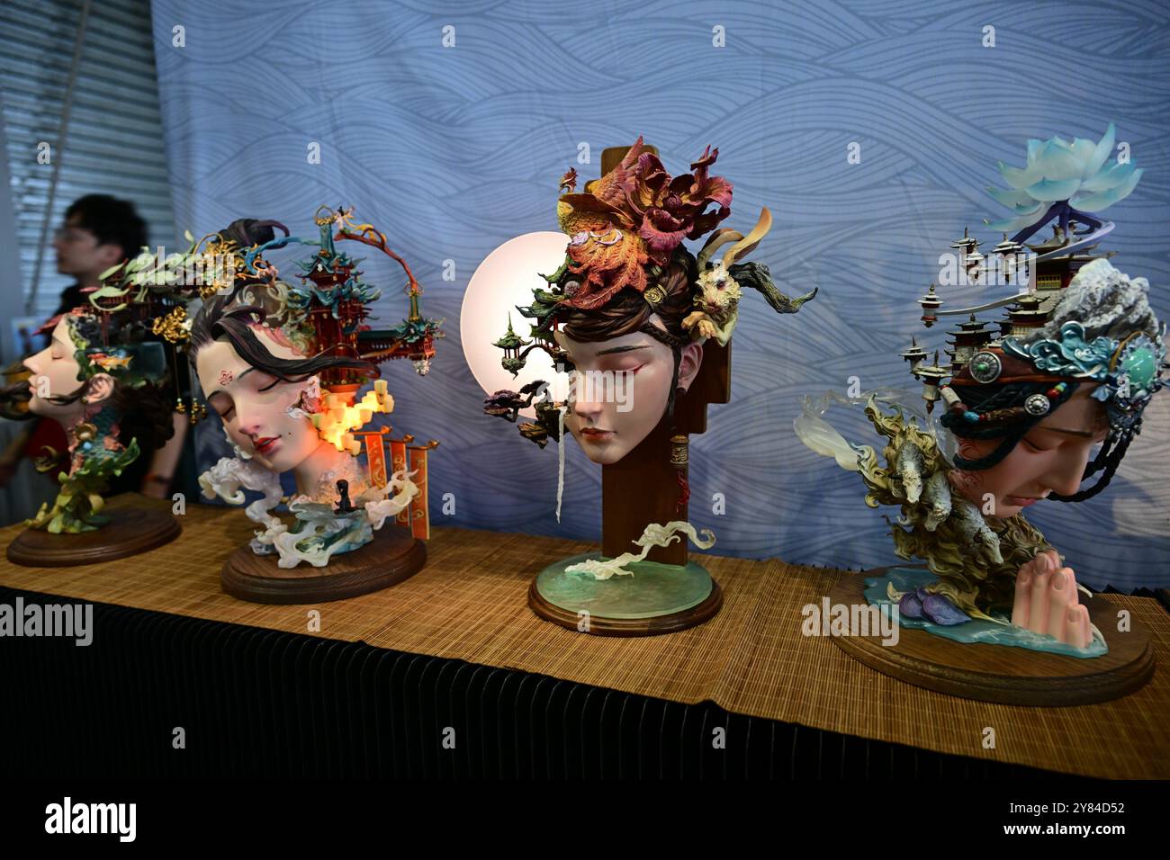 SHANGHAI, CHINA - OCTOBER 2, 2024 - A handmade model is displayed at ...
