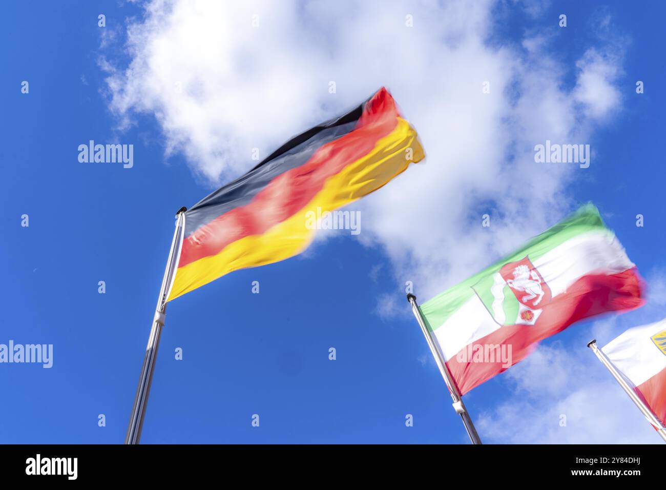 Flag north rhine westphalia waving hi-res stock photography and images ...