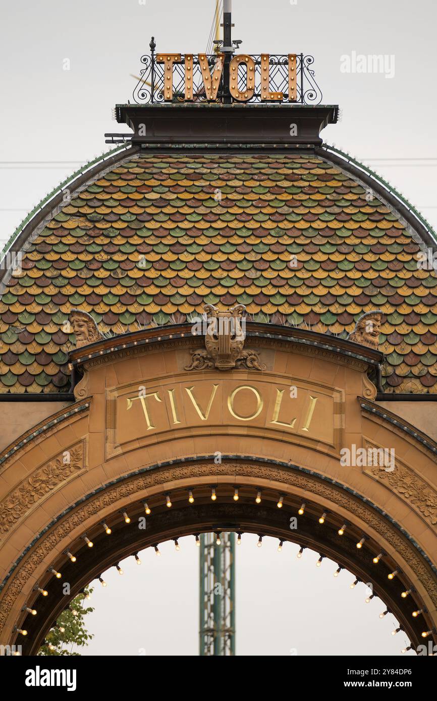 Entrance, Tivoli Amusement and Recreation Park, Copenhagen, Denmark ...