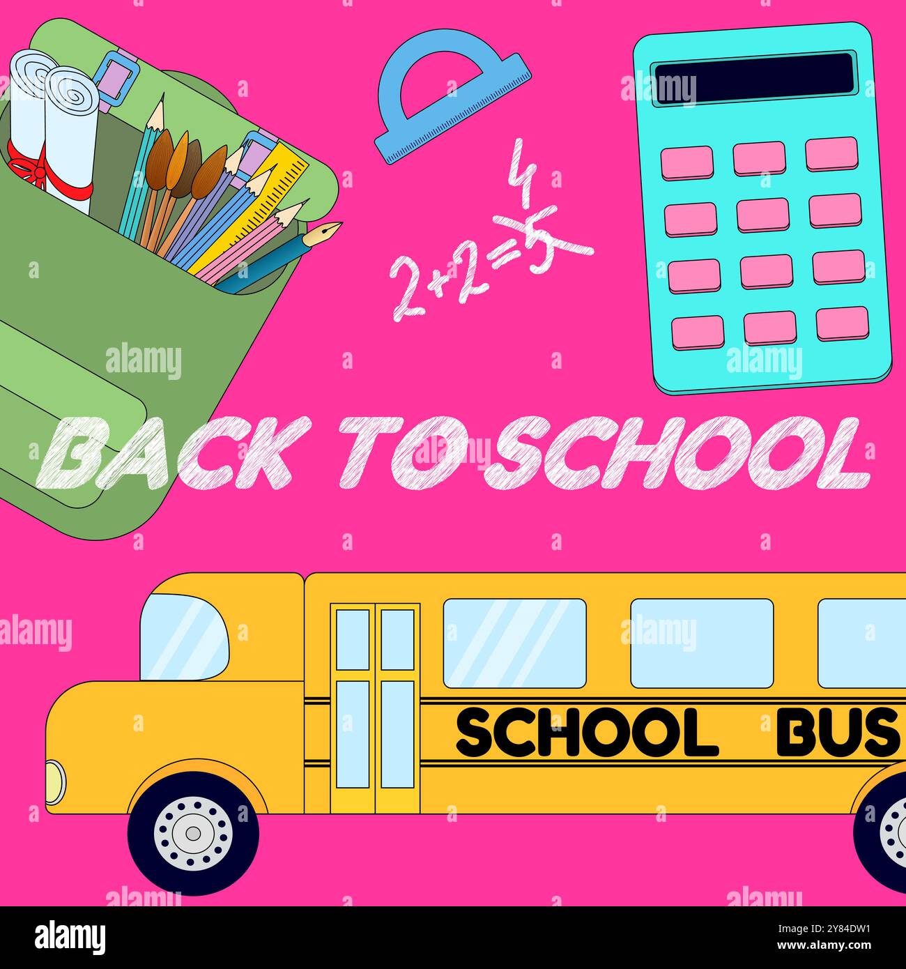 Themed bus Stock Vector Images - Alamy