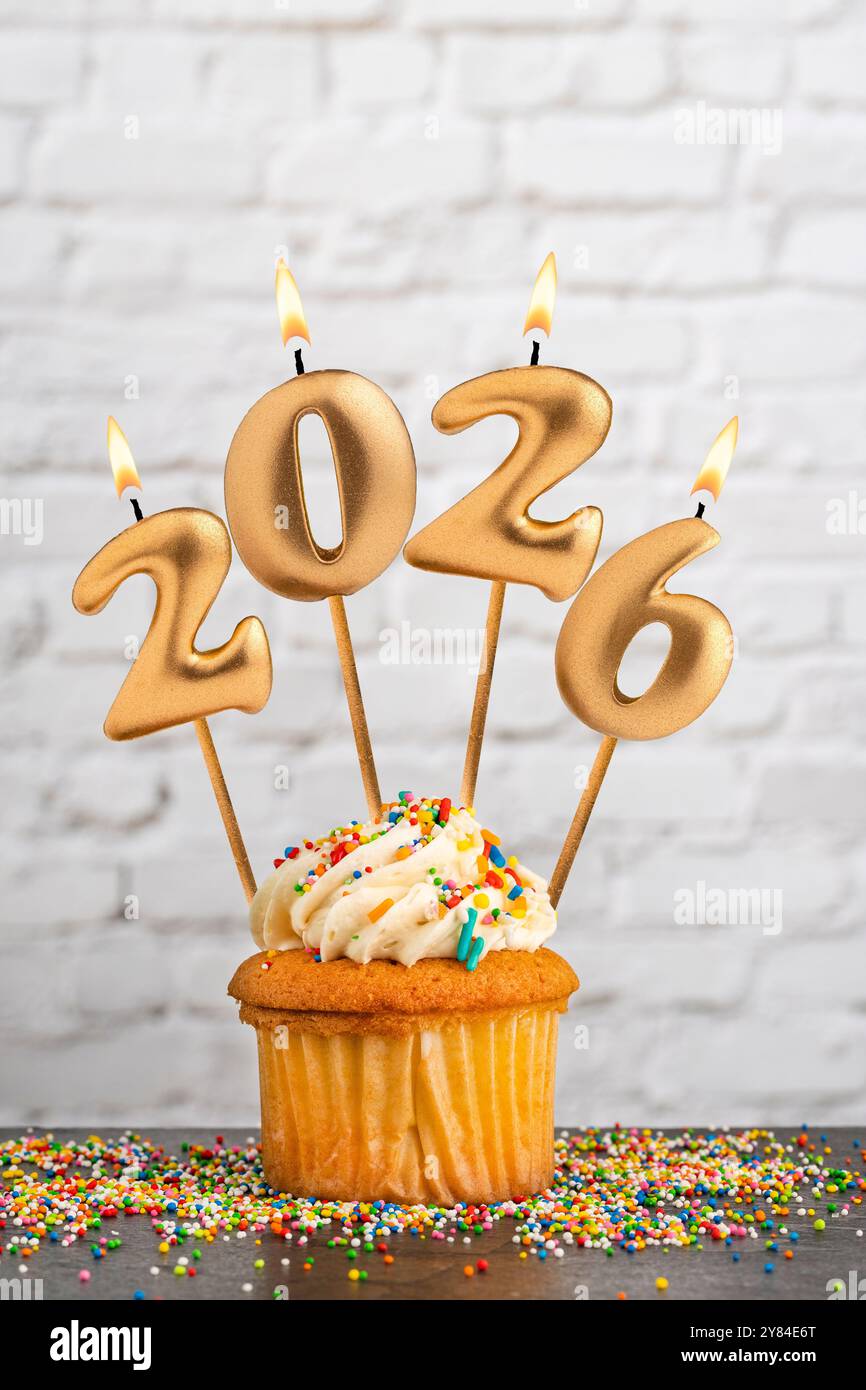 Gold numbers year 2026 hi-res stock photography and images - Alamy