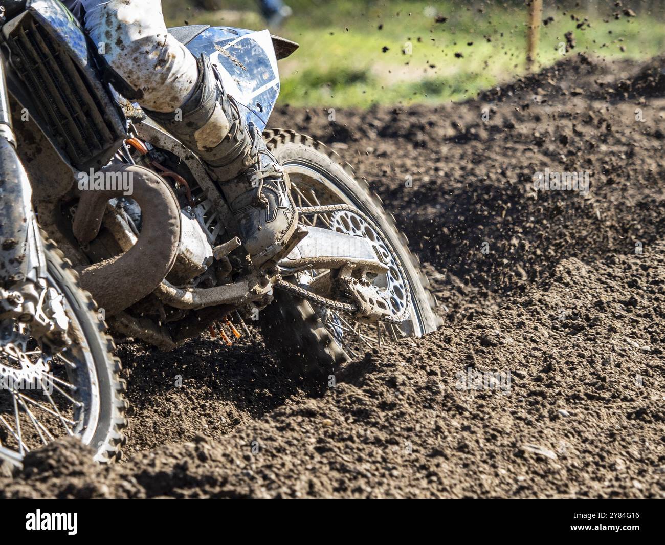 Motocross scene on a race Stock Photo - Alamy