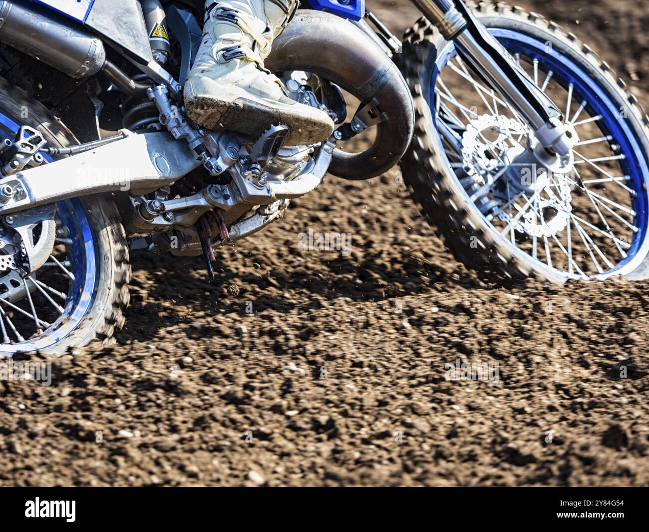 Motocross scene on a race Stock Photo - Alamy