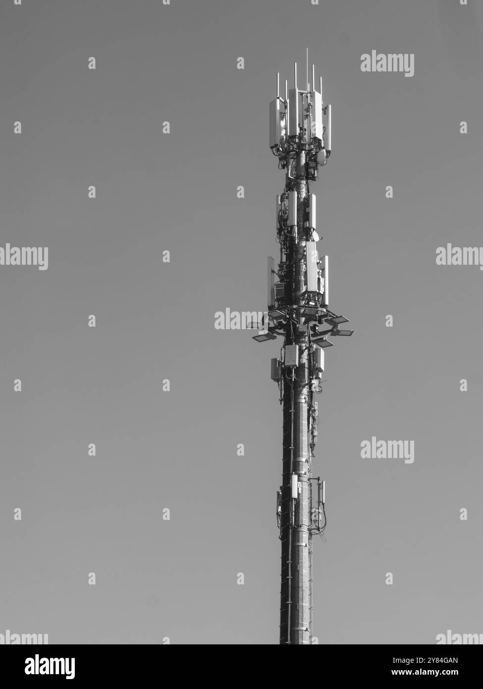 Tall cell tower Black and White Stock Photos & Images - Alamy