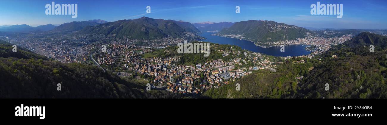 Landscape of Lake Como near the border with switzerland Stock Photo - Alamy