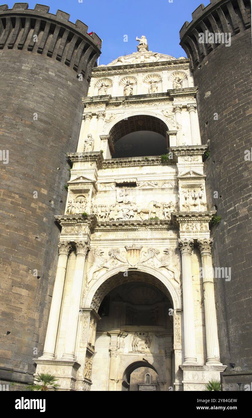 Castel Nuovo. Castel Nuovo in Naples is a castle and is one of the most ...