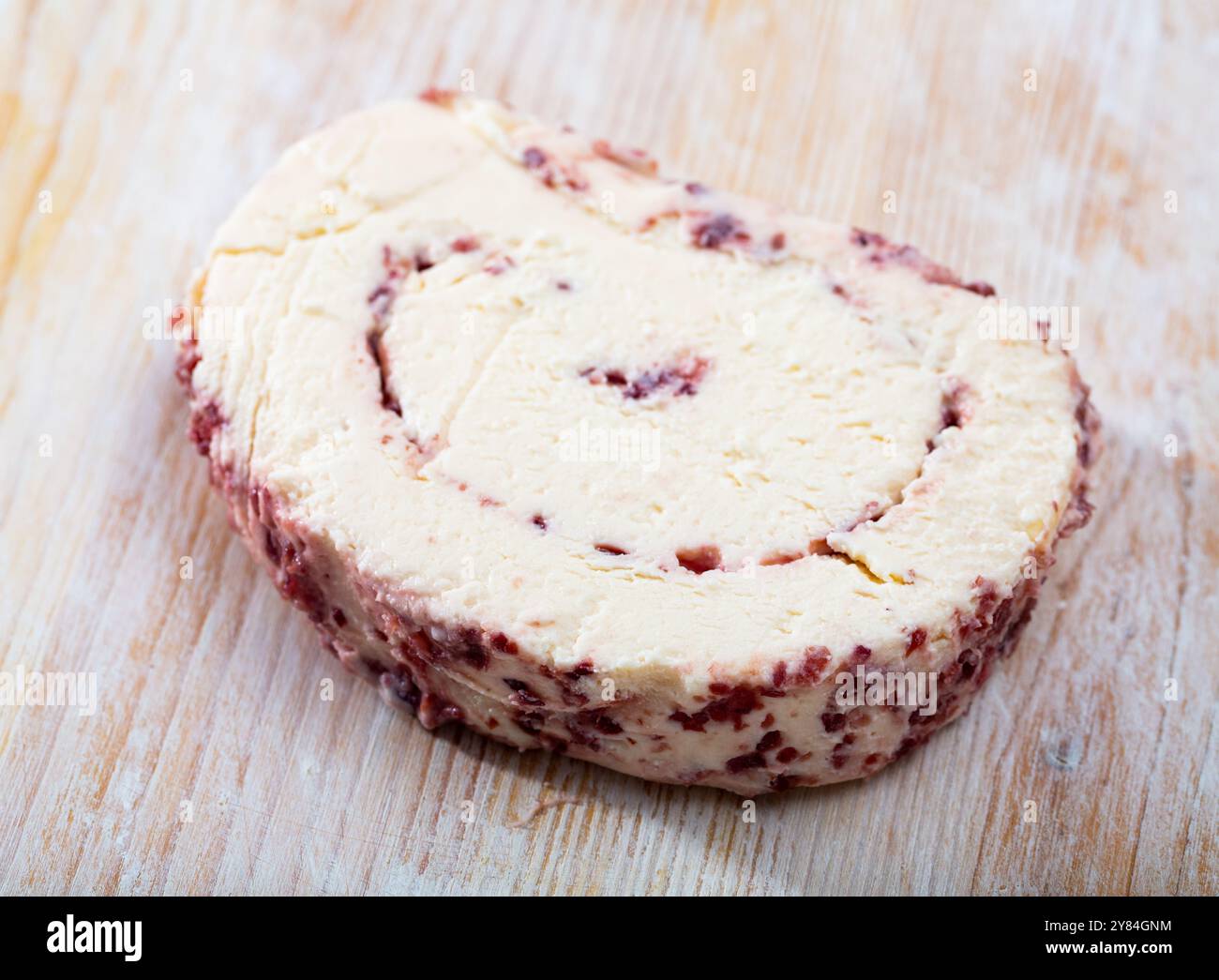 Cheese with cranberries and pasteurized milk Stock Photo - Alamy